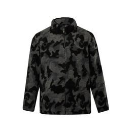 STHUGE Fleece Jacket male Black size 3XL