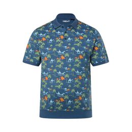 Men Plus Shirt male Blue size 84