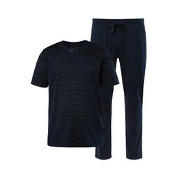 JP1880 Long Pajamas male Blue size 5XL