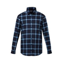 Men Plus Button Up Shirt male Blue size 5XL