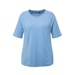 Ulla Popken Performance Shirt female Blue size 62-64