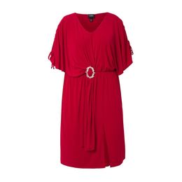 Ulla Popken Kleid Damen Größe 42/44 hellrot Winterkleid