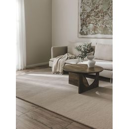 benuta Pure Wollteppich Dawn Beige 120x170 cm - Naturfaserteppich aus Wolle