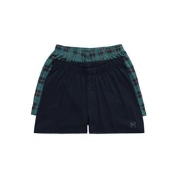 Men Plus Boxershorts Herren Gr&ouml;&szlig;e 5XL navy / braun / smaragd / wei&szlig;