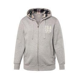 JP1880 Zip-Up Hoodie male Grey size 6XL