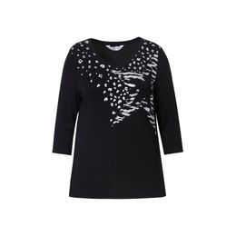 Angel of Style Shirt Damen Gr&ouml;&szlig;e XXL schwarz / silber
