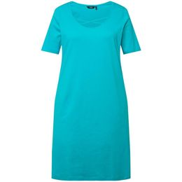 Ulla Popken Kleid Damen Gr&ouml;&szlig;e 54/56 neonblau Winterkleid