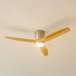 LUCANDE LED-Deckenventilator Faipari, nickel, DC,leise,132cm