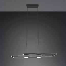 Trio LED-Hängelampe Albany, schwarz, 100 x 28 cm, Alu CCT dimmbar