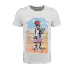 Key Largo T-Shirt 'Tennis Chicken' Herren Gr&ouml;&szlig;e S hellblau / hellrot / schwarz / wei&szlig;