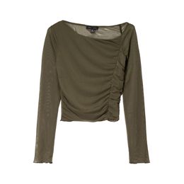 Bershka Bluse Damen Gr&ouml;&szlig;e L khaki