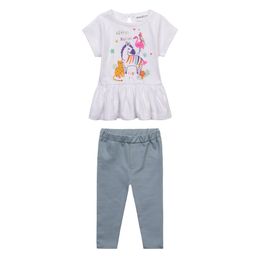 MINOTI Set M&auml;dchen Gr&ouml;&szlig;e 86/92 blue denim / gelb / helllila / pink / wei&szlig;