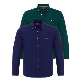 Williot Hemd Herren Gr&ouml;&szlig;e XL navy / dunkelgr&uuml;n