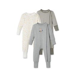 Tchibo 3 Pyjamas - Weiss/Gestreift - Baby - Gr.: 74/80