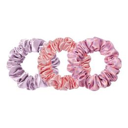 Slipsilk - Haargummis Reine Seide Breit - 3 Haargummis - scrunchies Large Belleflower