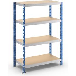 eurokraft basic Universal-Steckregal, stabil, Spanplattenböden, HxBxT 1508 x 1050 x 500 mm, Grundregal