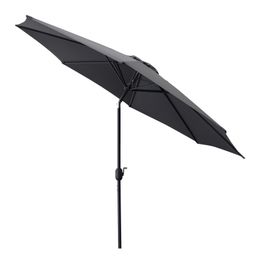 DEGAMO Marktschirm Aluminium 300cm knickbar, mit Kurbel, Material Bezug 100% Polyester, Gewicht 6kg