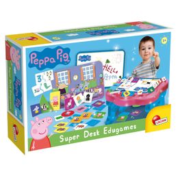 Lisciani 89208 - Peppa Wutz Super Desk Edugames Lerntisch mit Spielen schreiben Lernspiele malen