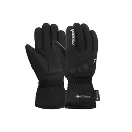 Skihandschuhe Reusch "Fred GORE-TEX Junior", Kinder, Gr. 4,5, schwarz-weiß (schwarz, weiß), 95% Polyester, 5% Polyurethan, mehrfarbig, klassisch, Handschuhe, mit innovativer Insert-Membran