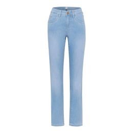 5-Pocket-Jeans Brax "Style CAROLA S", Damen, Gr. 44L (88), Langgrößen, blau (hellblau), 75% Baumwolle, 17% Polyester, 5% Elastomultiester, 3% Elasthan, Jeans