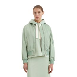 Marc O'Polo Outdoorjacke MARC O'POLO "aus recyceltem Polyester-Twill", Damen, Gr. 34, grün (dusty mint), Obermaterial: 100% Polyester, unifarben, casual, regular fit, Langarm Rippbündchen, Jacken