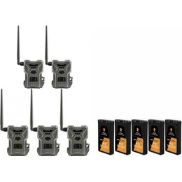 SPYPOINT FLEX-M Wildkamera 5er Pack + 5 LIT22 Akkus