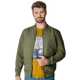 Sweatjacke Casamoda "Casamoda Sweatjacke uni", Herren, Gr. M, grün, 95% Baumwolle, 5% Elasthan, Sweatjacken