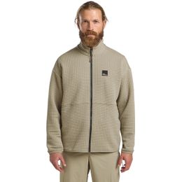 Fleecejacke Jack Wolfskin "MOGARI FZ M", Herren, Gr. L (52), grau (stone), Oberstoff: 95% POLYESTER, 5% ELASTHAN; Futter 1:00% POLYESTER, Jacken