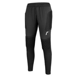 Torwarthose Reusch "Contest II Pant Advance Junior", Kinder, Gr. L, EURO-Größen, silber (schwarz, silberfarben), 100% Polyester, mehrfarbig, sportlich, lang, Hosen, mit gepolsterten Zonen