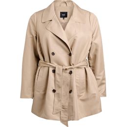 ZIZZI &Uuml;bergangsmantel 'Caselin' Damen Gr&ouml;&szlig;e 7XL/8XL beige