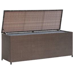 vidaXL Garten-Auflagenbox 120X50X60 Cm Poly Rattan | Farbe: Braun