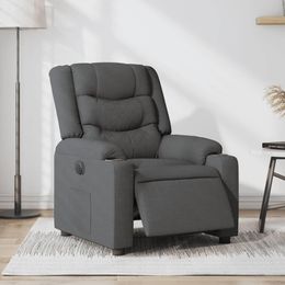 vidaXL Relaxsessel Elektrisch Dunkelgrau Stoff