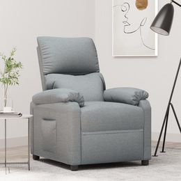 vidaXL Relaxsessel Stoff | Farbe: Hellgrau