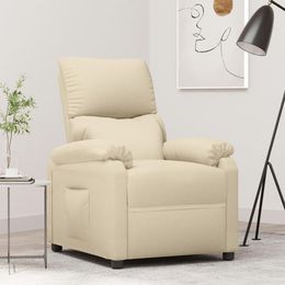 vidaXL Relaxsessel Stoff | Farbe: Creme