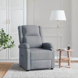 vidaXL Relaxsessel Stoff | Farbe: Hellgrau