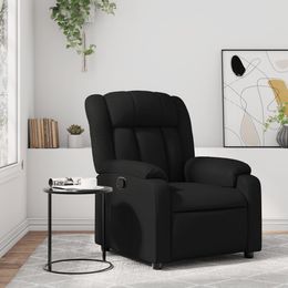 vidaXL Relaxsessel Kunstleder Schwarz | Mit Massage: Nein | Modell: Manuelles Neigesystem