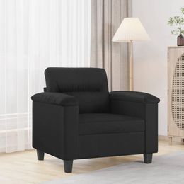 vidaXL 2-Sitzer-Sofa Kunstleder | Farbe: Schwarz | Größe: 60 cm