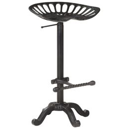 vidaXL Barhocker Schwarz Gusseisen