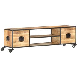 vidaXL Tv-Schrank 130X30X39 Cm Massivholz Mango