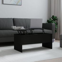 vidaXL Couchtisch 102X50,5X46,5 Cm Holzwerkstoff | Farbe: Schwarz