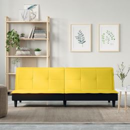 vidaXL Schlafsofa Stoff | Farbe: Gelb