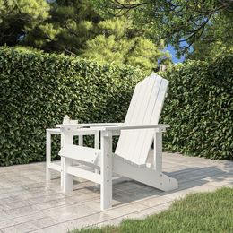 vidaXL Adirondack-Gartenstühle 2 Stk. Hdpe | Farbe: Weiß | Modell: Sessel