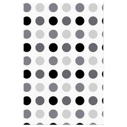 vidaXL Duschrollo Stoffbreite 126 Cm Kreise | Größe: 150 x 240 cm | Modell: ohne Kassette