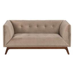 Bigbuy Home Sofa 156 x 81 x 72 cm Champagner synthetische Stoffe Holz Samt