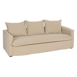 Bigbuy Home Dreisitzer-Sofa Beige 220 x 95 x 90 cm