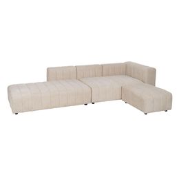 Bigbuy Home Sofa Beige Polyester Eisen 150 x 100 x 66 cm