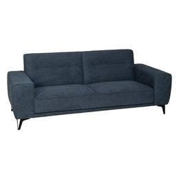 Bigbuy Home Dreisitzer-Sofa Blau Holz 220 x 87 x 85 cm