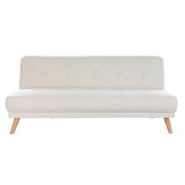 Schlafsofa DKD Home Decor 172 x 80 x 76 cm Creme Kautschukholz Moderne Scandi