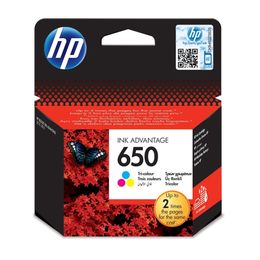 Original HP DeskJet Ink Advantage 1516 (CZ102AE / 650) Druckerpatrone Color (Cyan,Magenta,Gelb)