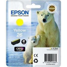 Original Epson Expression Premium XP-600 (C13T26144012 / 26) Druckerpatrone Gelb